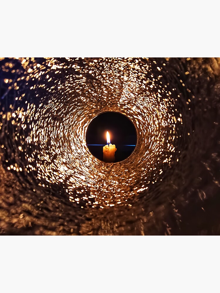 "candle shining like a miracle" Sticker for Sale by APURU | Redbubble