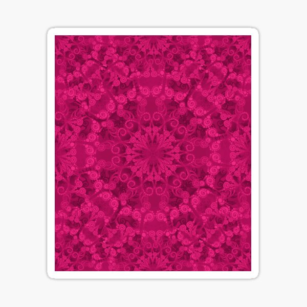 "Mandala raspberry" Sticker by pearlposition | Redbubble