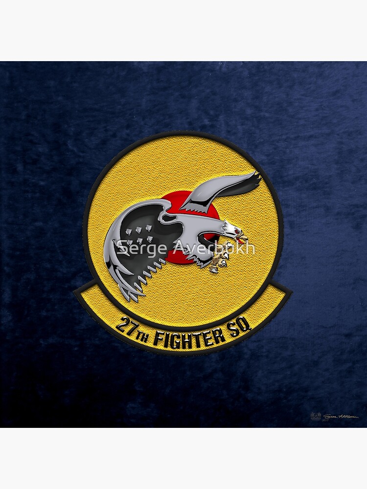 "27th Fighter Squadron - 27 FS over Blue Velvet" Art Print for Sale by ...