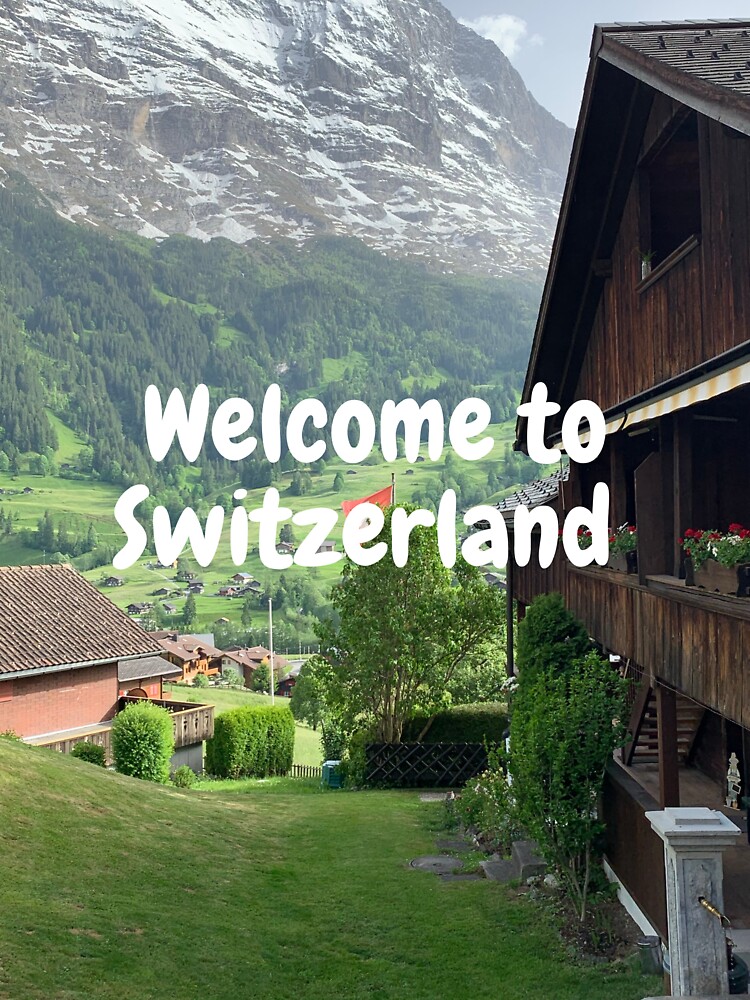 "Welcome to Switzerland" Sticker by Triple-House | Redbubble