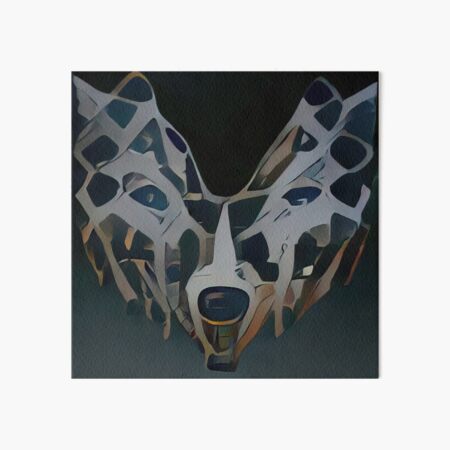 "Wolf in a cubist style" Art Board Print by tanasi | Redbubble