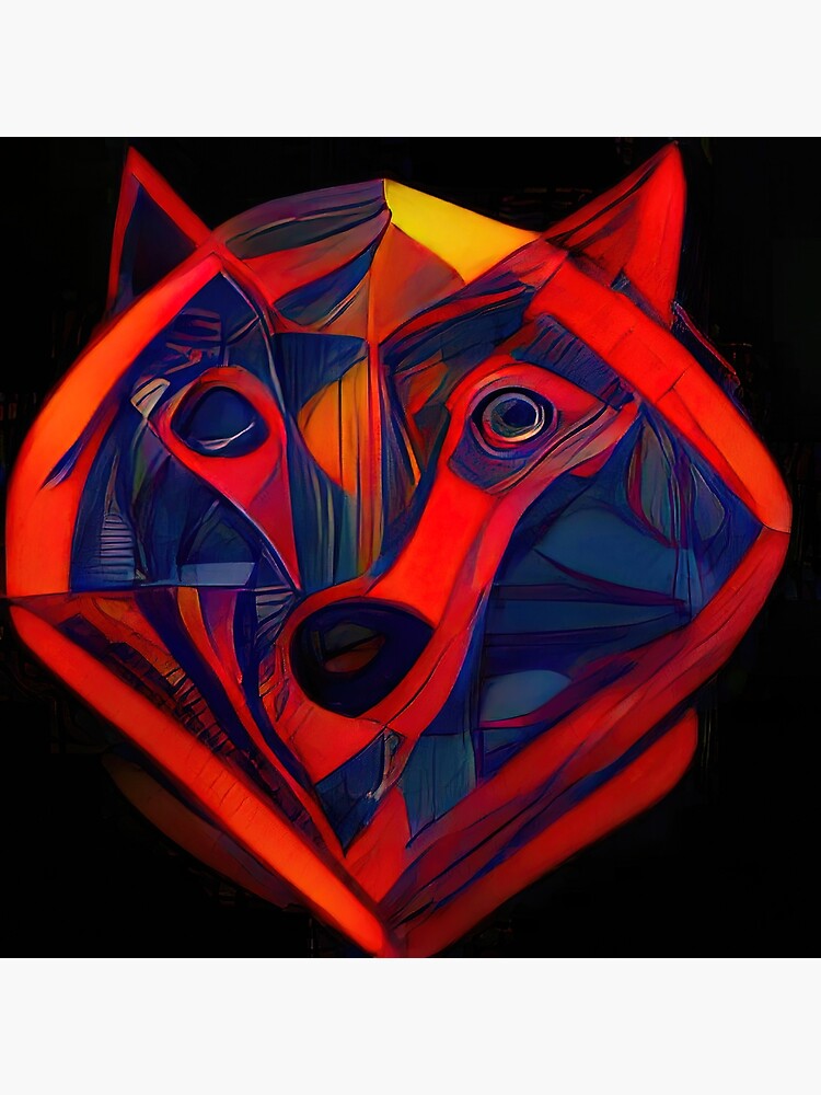 "Wolf in a cubist style" Poster for Sale by tanasi | Redbubble