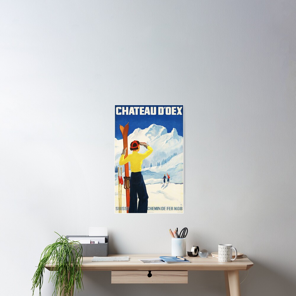 "CHATEAU D' OEX Winter Sports and Ski Resort Canton of Vaud Switzerland ...