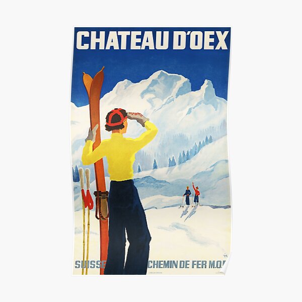 "CHATEAU D' OEX Winter Sports and Ski Resort Canton of Vaud Switzerland ...