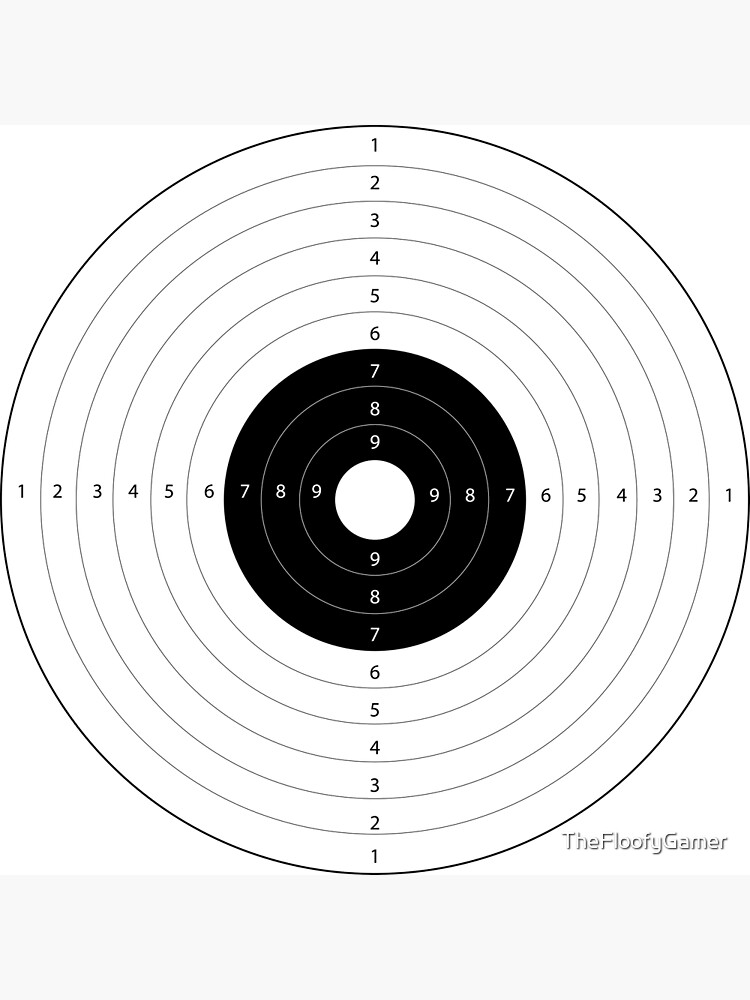 "Air Rifle Target" Poster for Sale by TheFloofyGamer | Redbubble