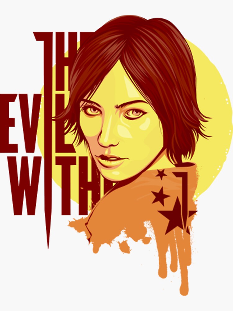 "Juli Kidman - The Evil Within" Sticker by olanradavier | Redbubble