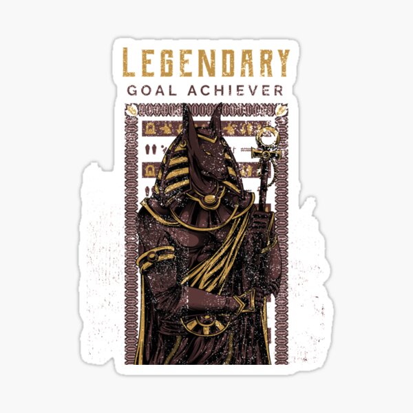 "Legendary Goal Achiever" Sticker for Sale by FanBotax | Redbubble