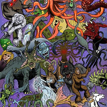 "Cryptid Creatures and Mysterious Monsters" Jigsaw Puzzle for Sale by ...