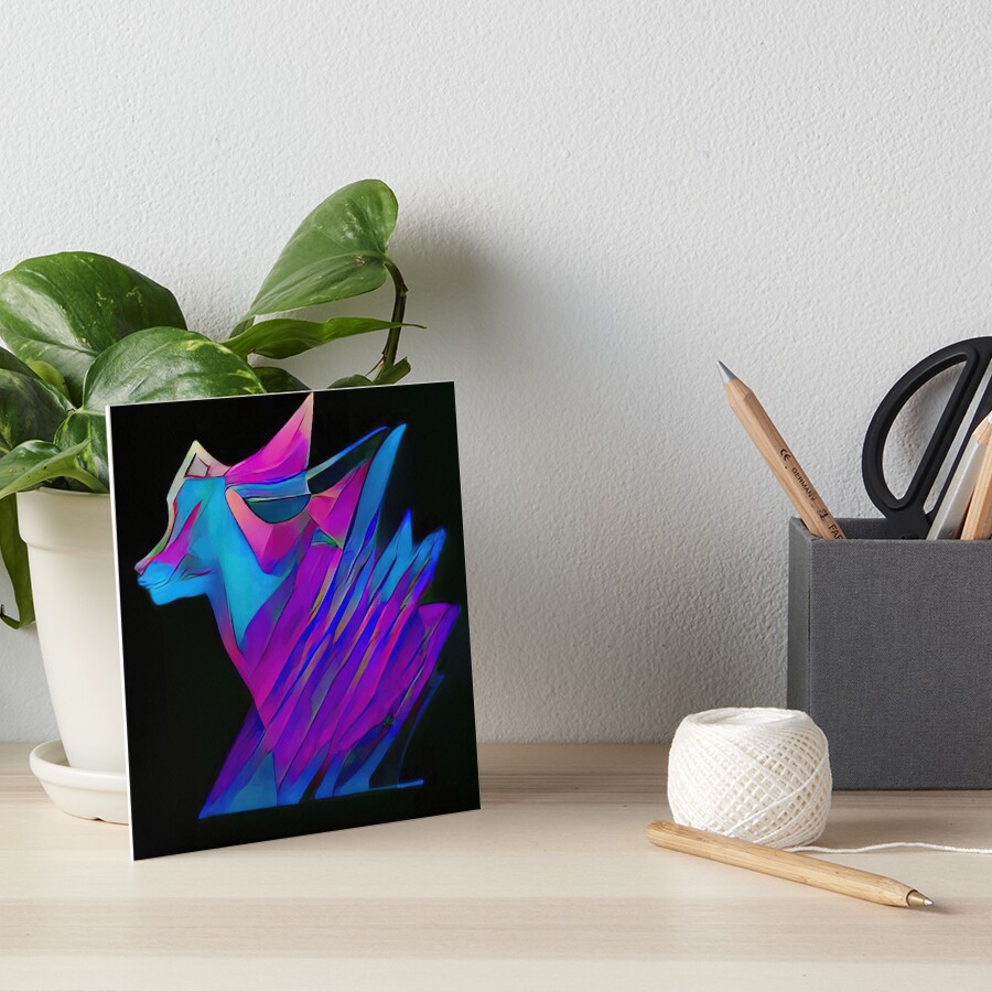 "Wolf in a cubist style" Art Board Print by tanasi | Redbubble