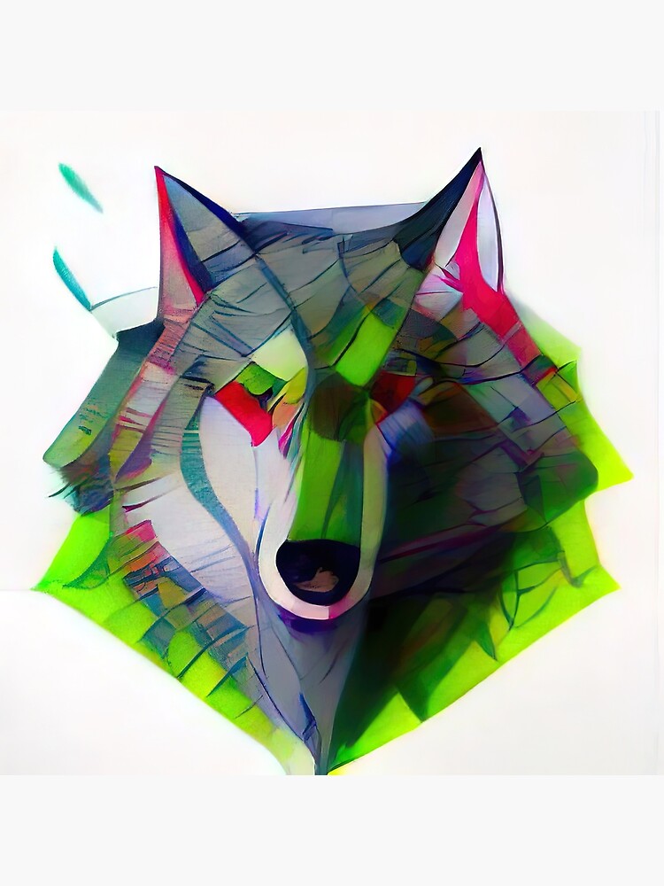 "Wolf in a cubist style" Poster for Sale by tanasi | Redbubble