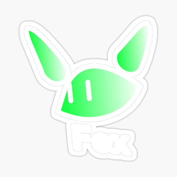 "Fox Logo" Sticker for Sale by plzque69 | Redbubble