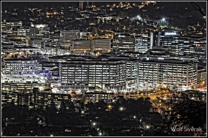"Canberra CBD at Night - as seen from Mount Ainslie (5)" by Wolf Sverak ...