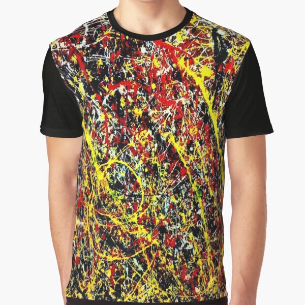 "Art Work by jackson pollock" Graphic T-Shirt for Sale by RzkLuxe2shop ...