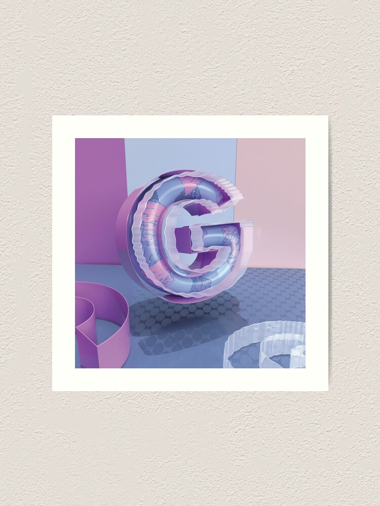 "3D letter G, 3D letter, letter G" Art Print for Sale by SlaviSotirova ...