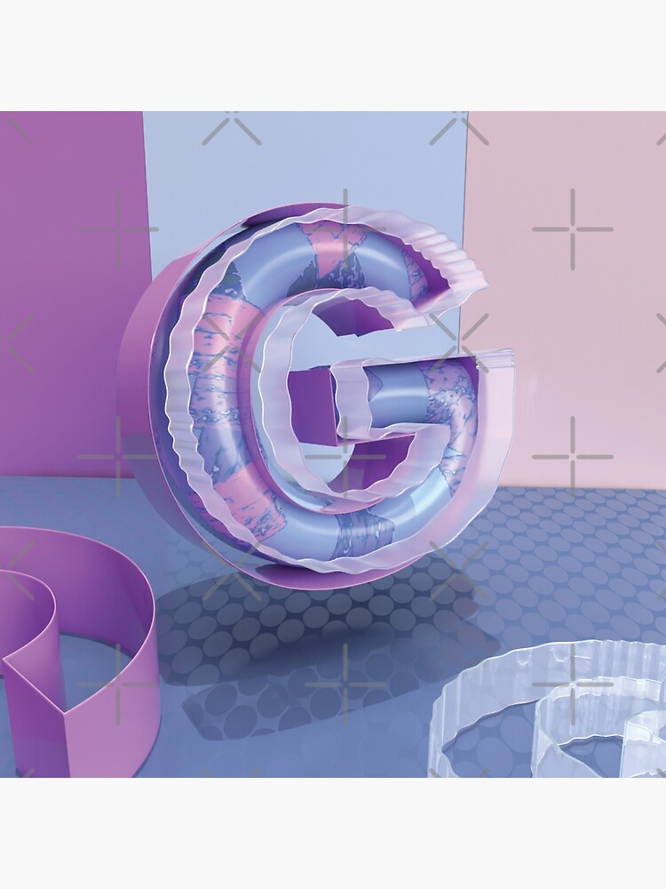 "3D letter G, 3D letter, letter G" Art Print for Sale by SlaviSotirova ...