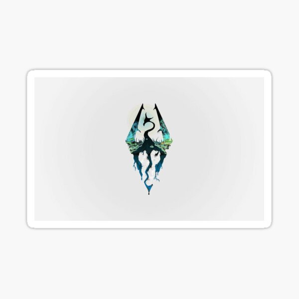 "Skyrim Gamer Logo " Sticker by Fallout76ers | Redbubble