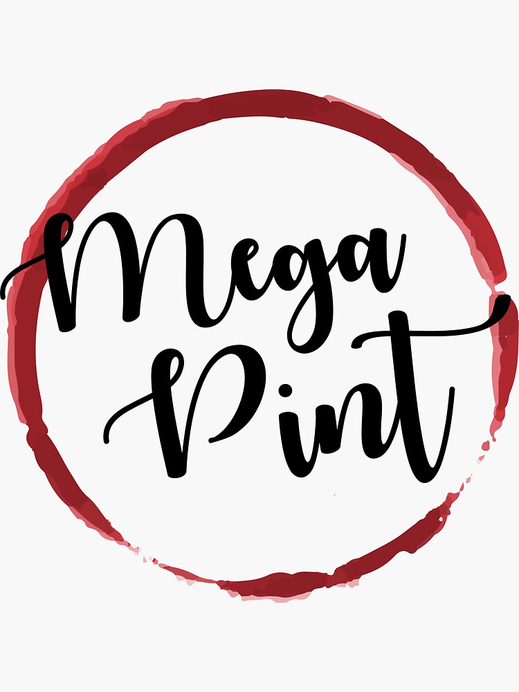 "Mega Pint Wine Circle Stain" Sticker for Sale by KemeDesign | Redbubble