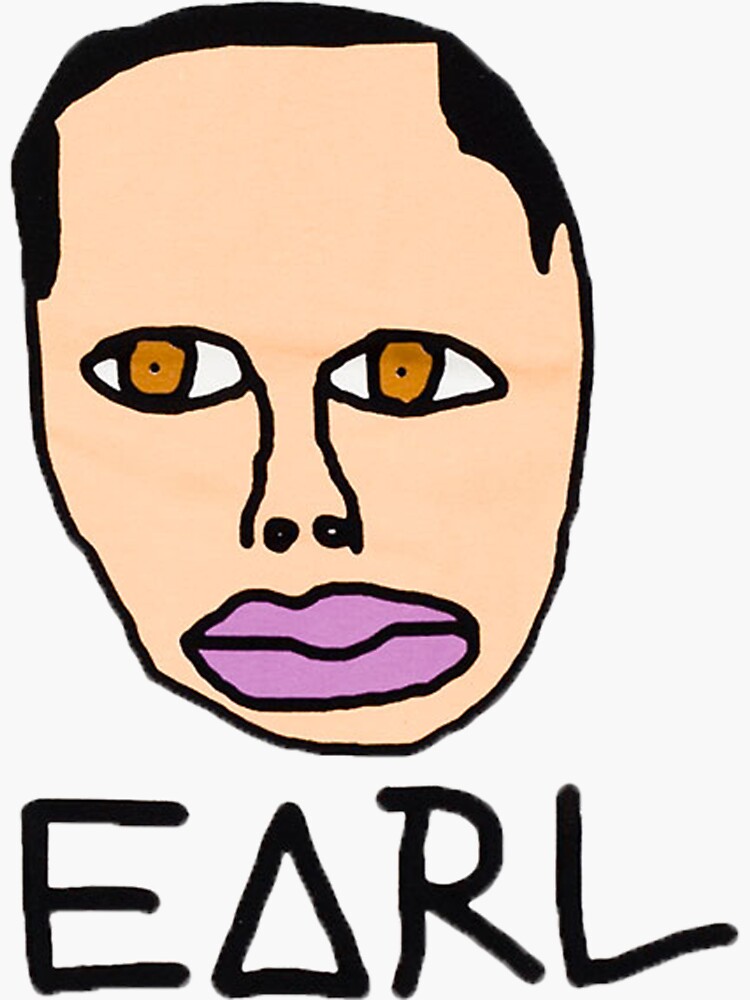 "EARL SWEATSHIRT" Sticker for Sale by Lejzor | Redbubble