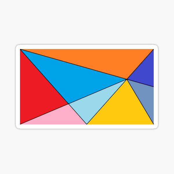 ""Abstract Angles"" Sticker for Sale by robryecran | Redbubble