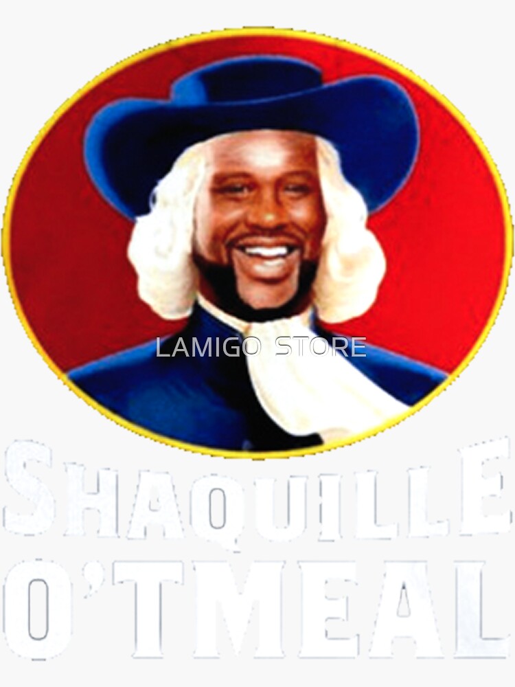 "shaquille oatmeal" Sticker by MahmoudMabed | Redbubble