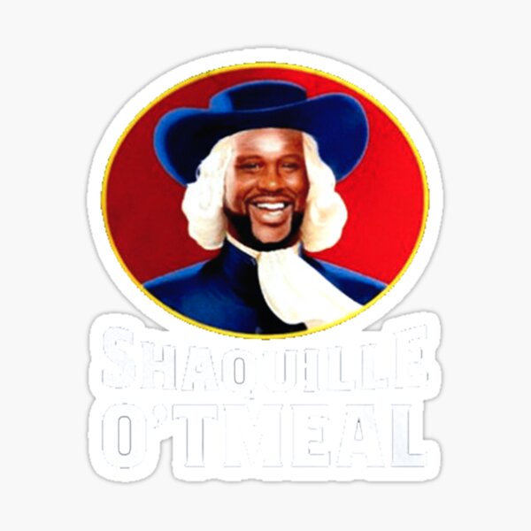 "shaquille oatmeal" Sticker by MahmoudMabed | Redbubble