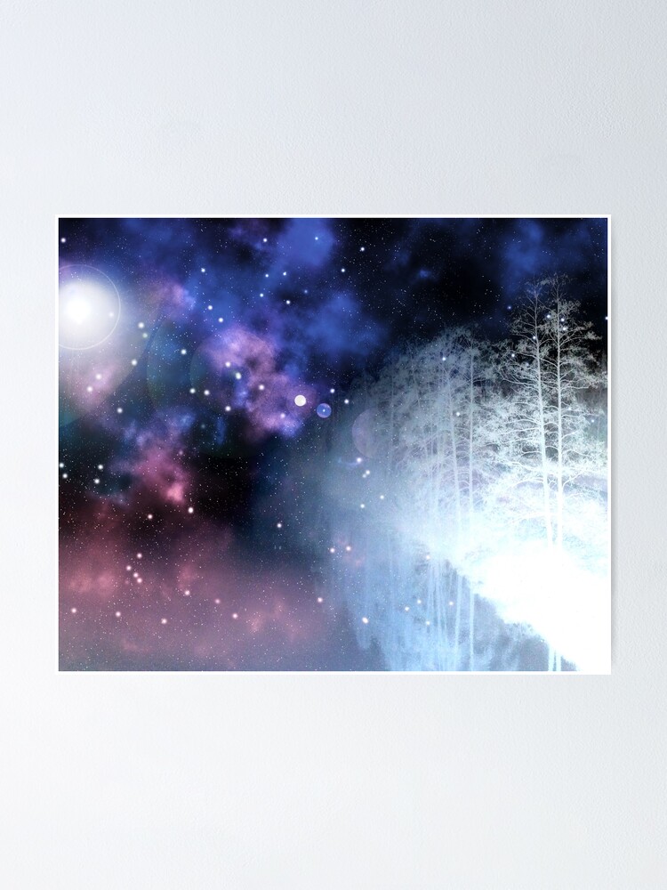 "Space trees" Poster for Sale by otherwhere | Redbubble