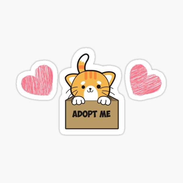 "Adopt Me" Sticker by jrdlwx | Redbubble