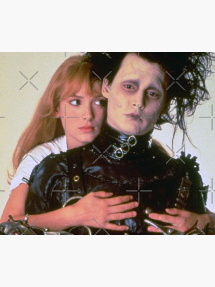 "Edward Scissorhands" Sticker by fadedroses94 | Redbubble