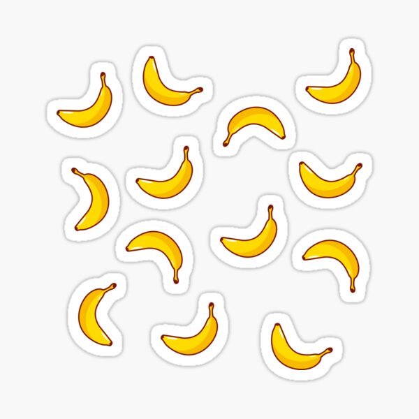 "Banana" Sticker for Sale by KawaiSticker | Redbubble