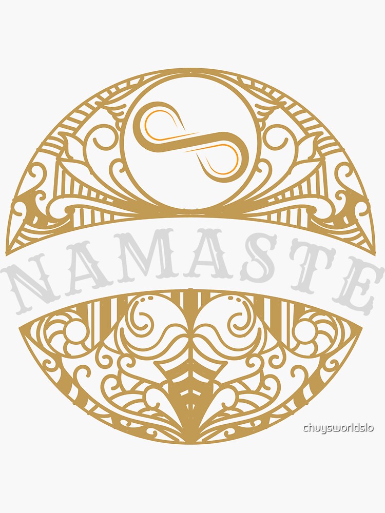 "Namaste and Infinity symbol, spiritual" Sticker for Sale by ...