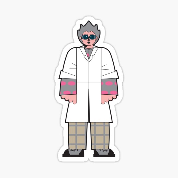 "Crazy Doc" Sticker by dmitrysytnikov | Redbubble