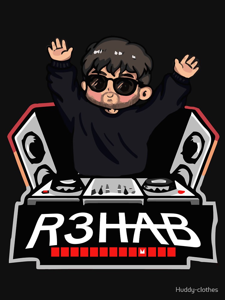 "R3HAB Sticker Design (DJ R3HAB)" T-shirt by Huddy-clothes | Redbubble