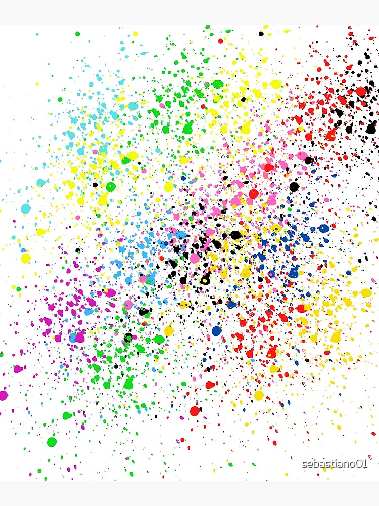 "Paint splatter" Poster for Sale by sebastiano01 | Redbubble