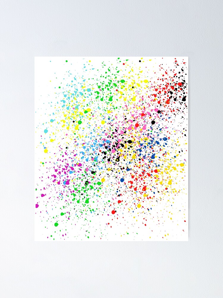 "Paint splatter" Poster for Sale by sebastiano01 | Redbubble
