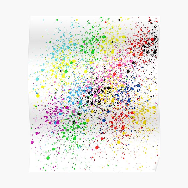 "Paint splatter" Poster for Sale by sebastiano01 | Redbubble