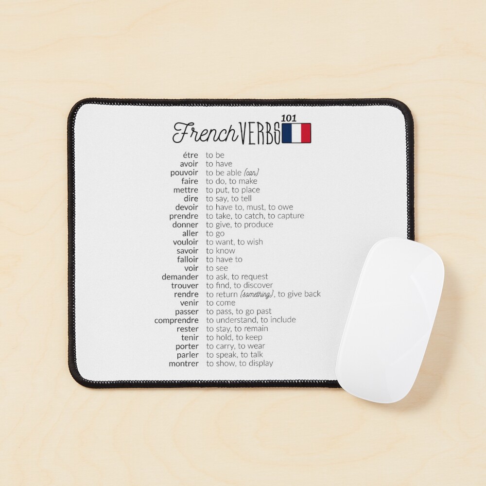 "French Verbs, learn French, cheat-sheet" Journal for Sale by ...