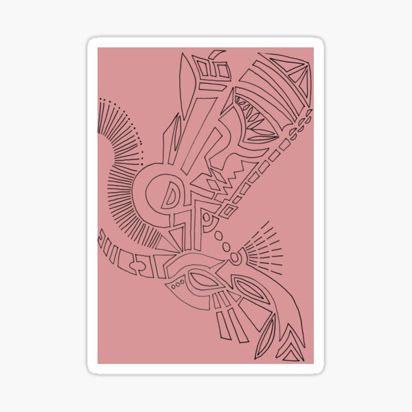 "Rose Blast!" Sticker by keutemey | Redbubble