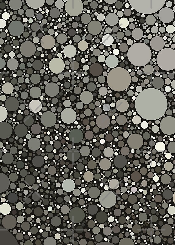 "Warmer Shades of Grey Polka Dots Bubble Pattern " by patternsoup | Redbubble