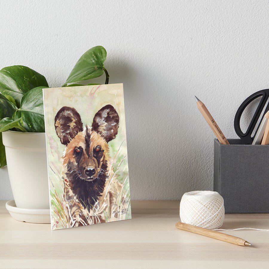 "African Wild Dog" Art Board Print by MareeClarkson | Redbubble