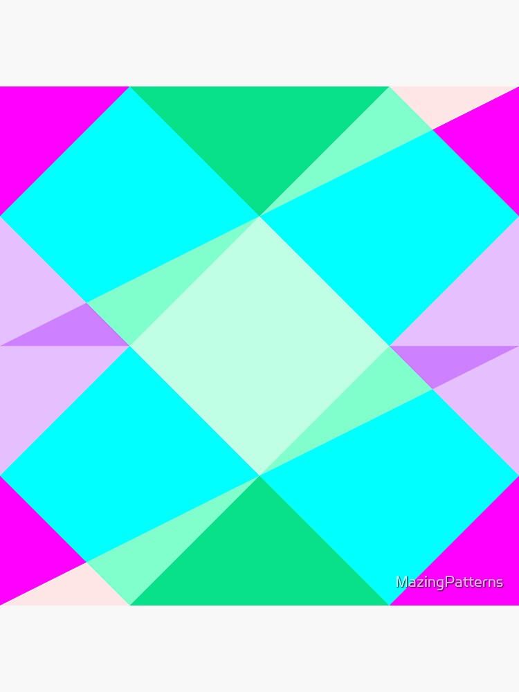 "Diagonal Green and Cyan Checkered Pattern" Sticker for Sale by ...