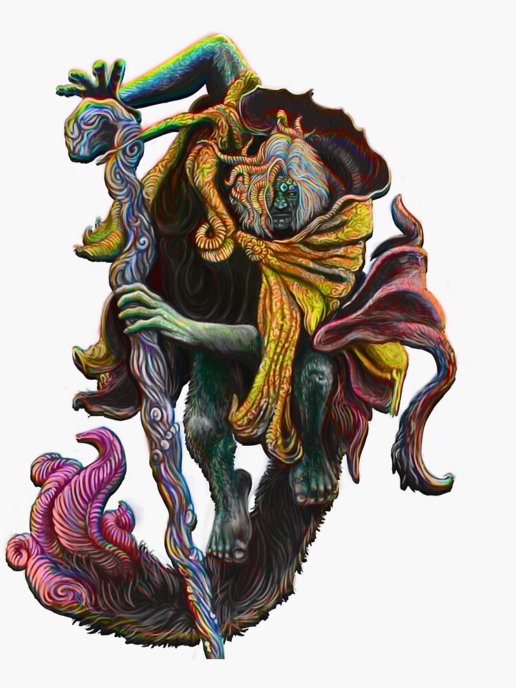 "The Fell Omen (NO Background)" Sticker for Sale by GlamorousUnwell ...