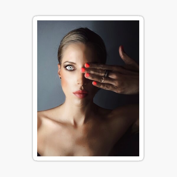 "A different kind of self portrait " Sticker by Jagereyes | Redbubble