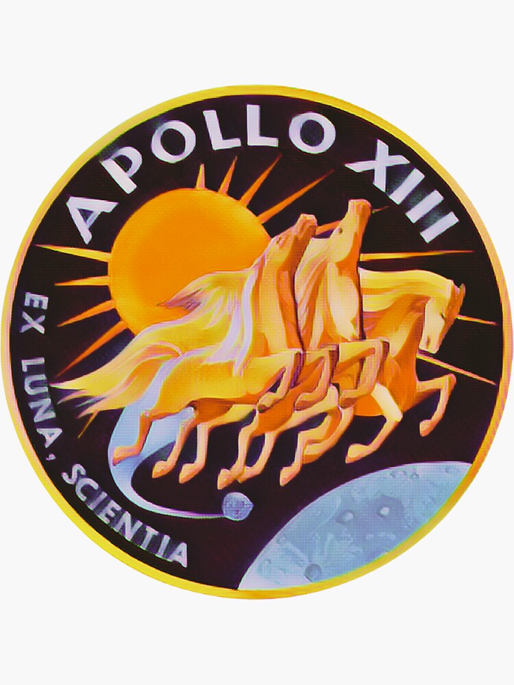 "Apollo 13 - mission patch" Sticker by Yakash | Redbubble