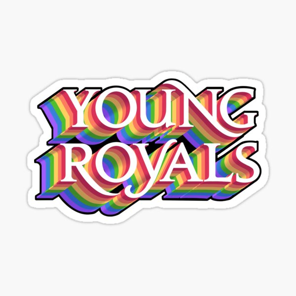 "Young Royals pride logo" Sticker for Sale by daddymactinus | Redbubble