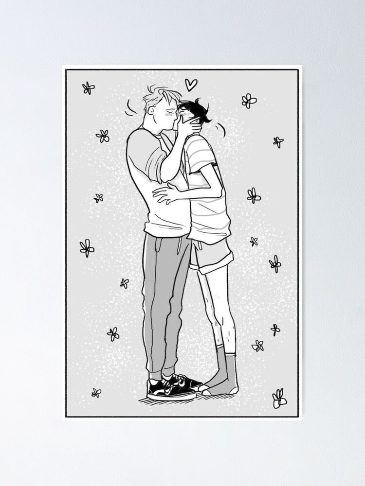 "Heartstopper Nick and Charlie kiss" Poster by creativemaster1 | Redbubble