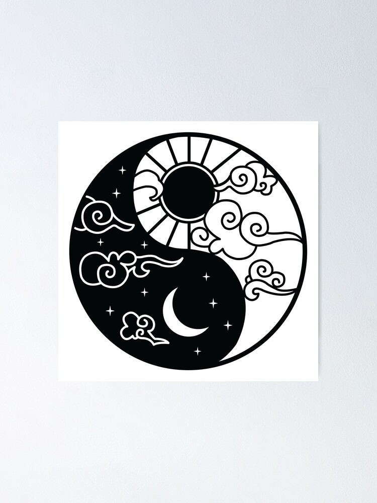 "Yin Yang Night and Day" Poster for Sale by marcosty | Redbubble