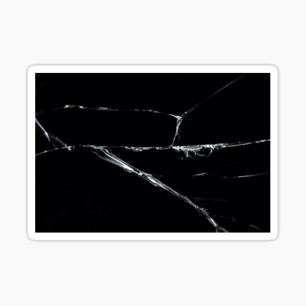 "Broken glass" Sticker by Gagilix | Redbubble