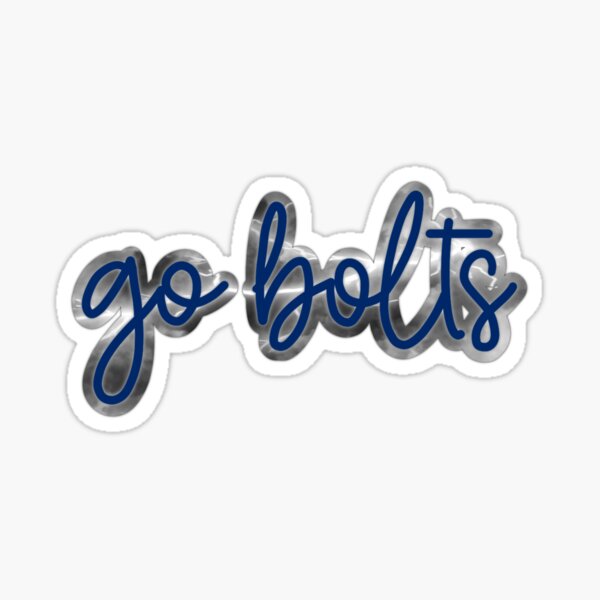 "Go Bolts Lightning Calligraphy" Sticker for Sale by alexahilston ...