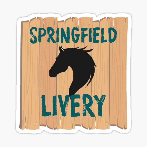"Springfield livery" Sticker by partsmanrod | Redbubble