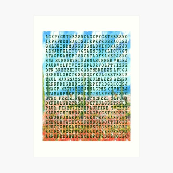 "Summer Breeze Stereogram" Art Print by JMarP | Redbubble